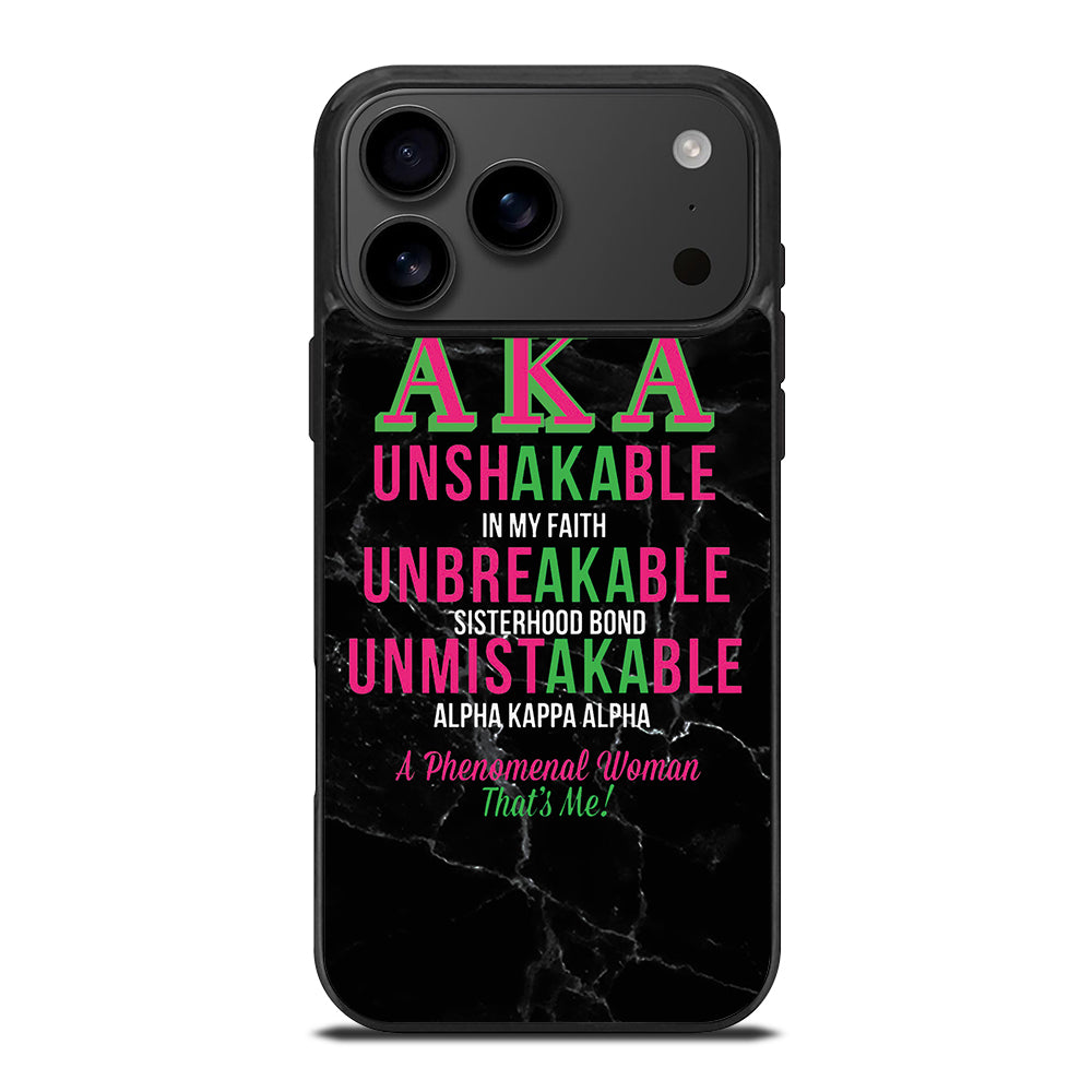 ALPHA KAPPA ALPHA BLACK MARBLE iPhone 17 Pro Max Case Cover – casecentro