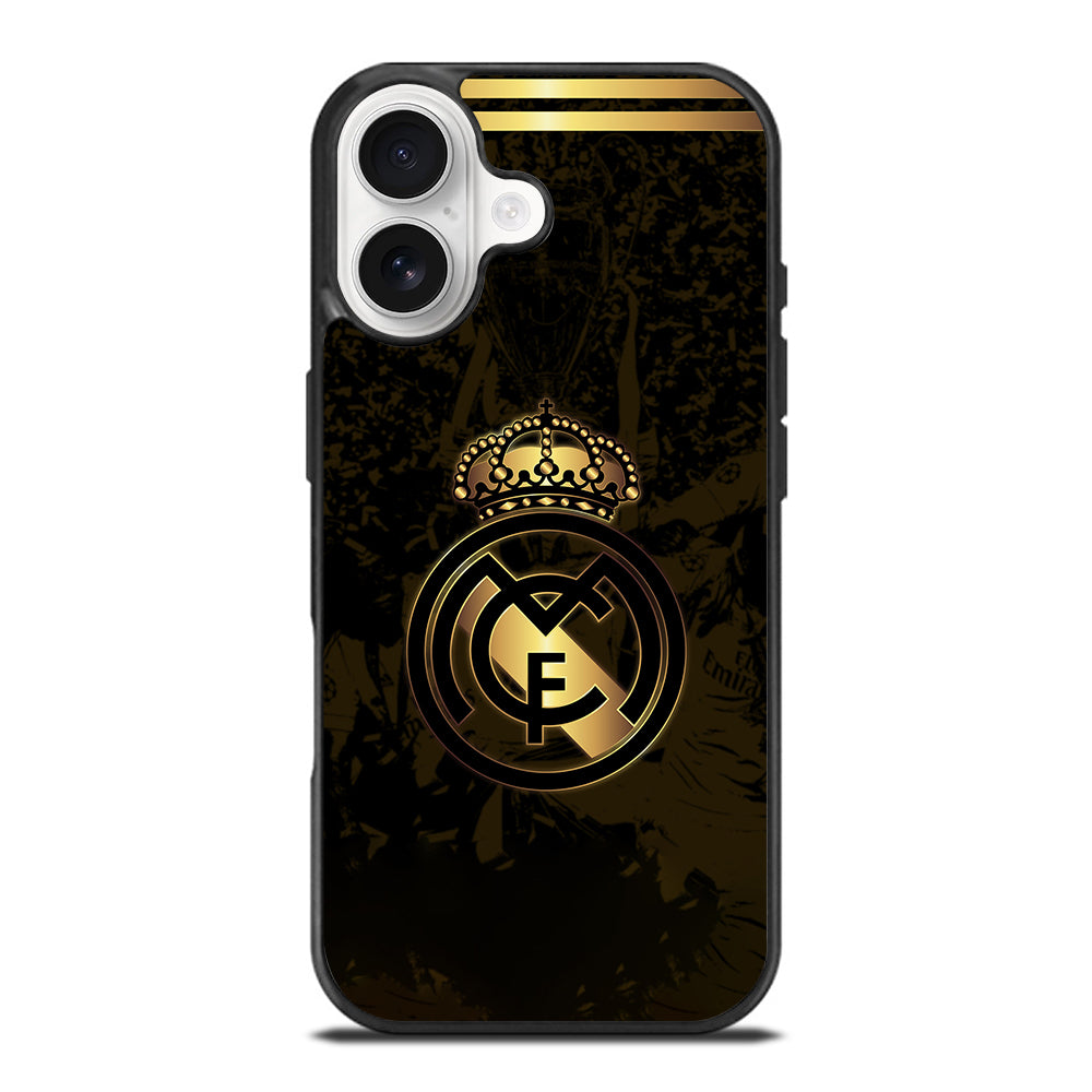 REAL MADRID FC GOLD LOGO iPhone 17 Case Cover – casecentro